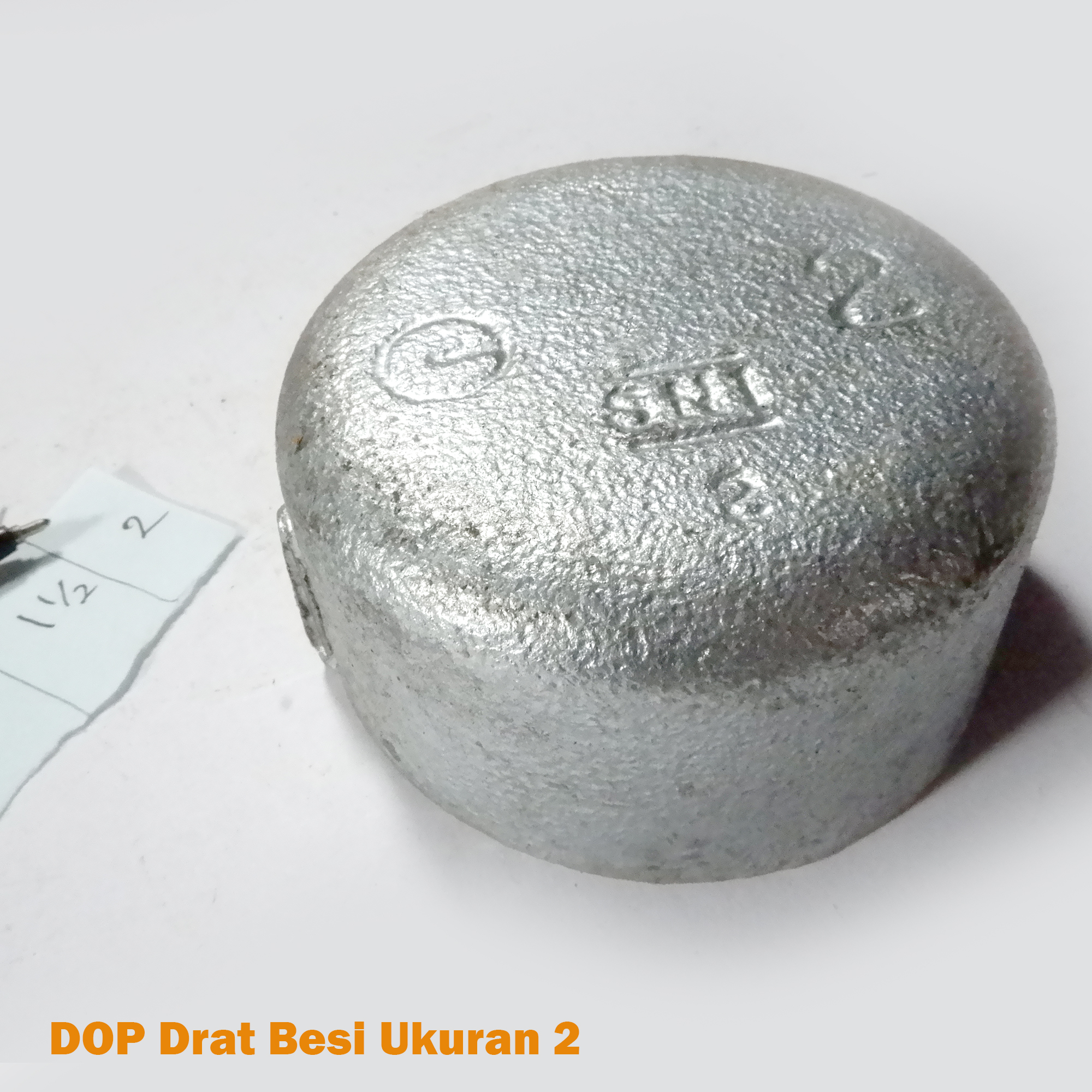 TUTUP PIPA BESI / DOP BESI / CUP BESI GALVANIS UKURAN 2 INCH DRAT DALAM ...