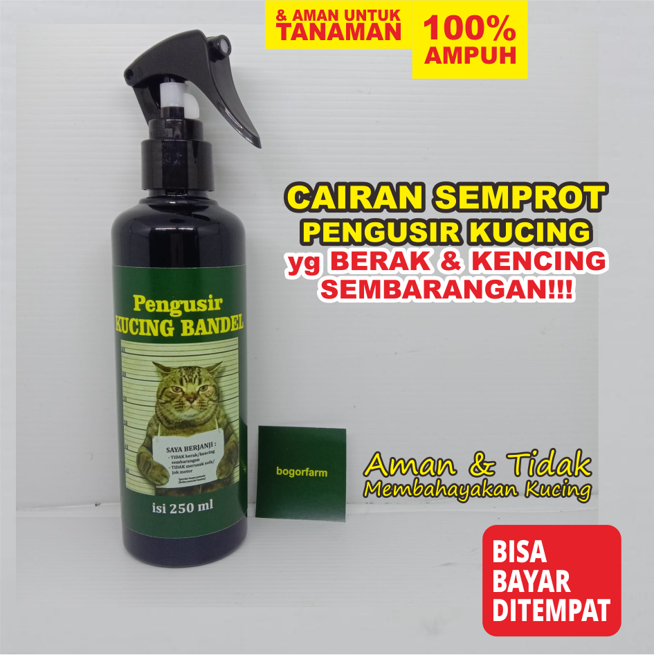 PENGUSIR KUCING JOROK 1 LITER GRATIS 250ml | Cat Repellent | Pengusir ...