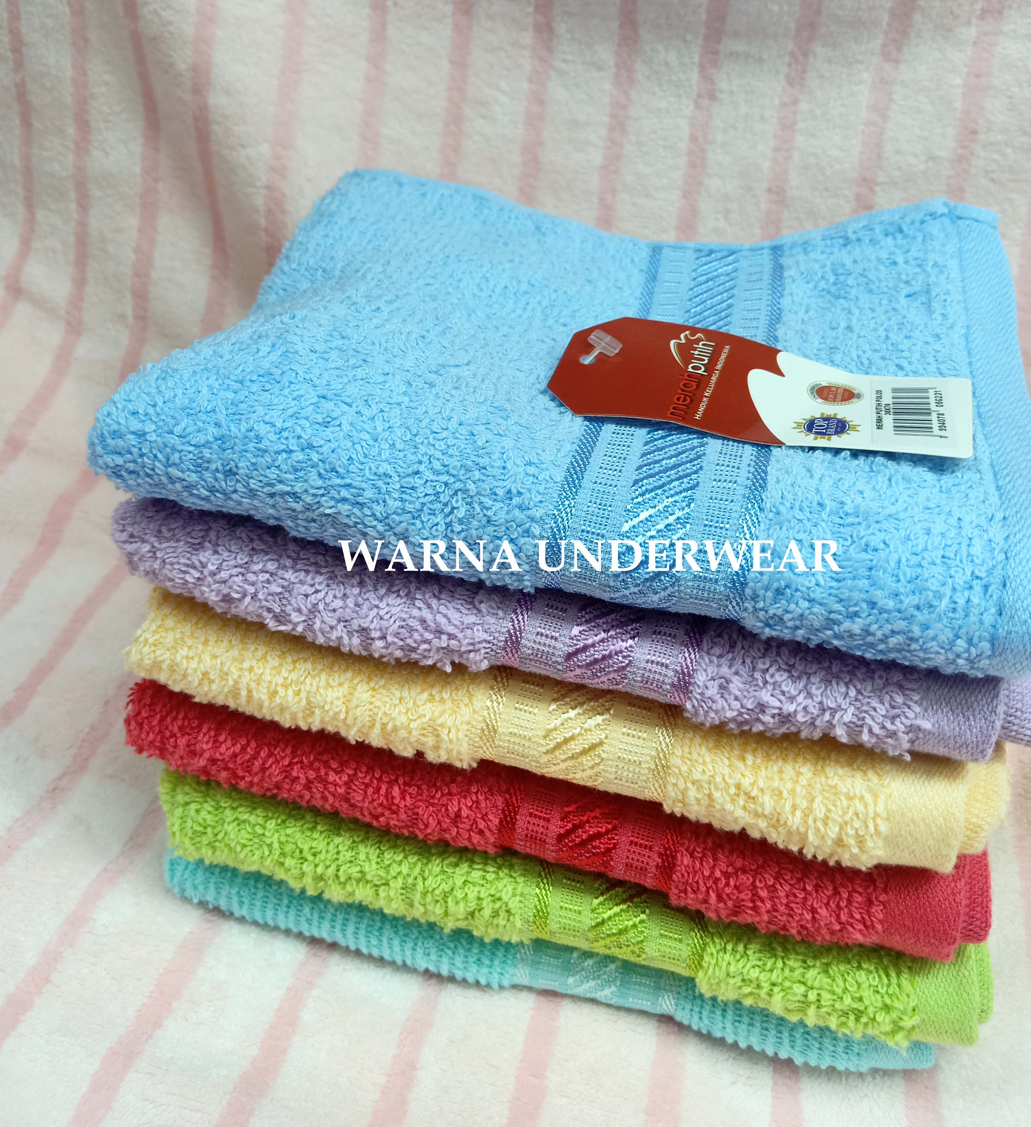 HANDUK MERAH PUTIH TANGGUNG HANDUK KATUN TOP BRAND UK 50 cm X 100 cm ...