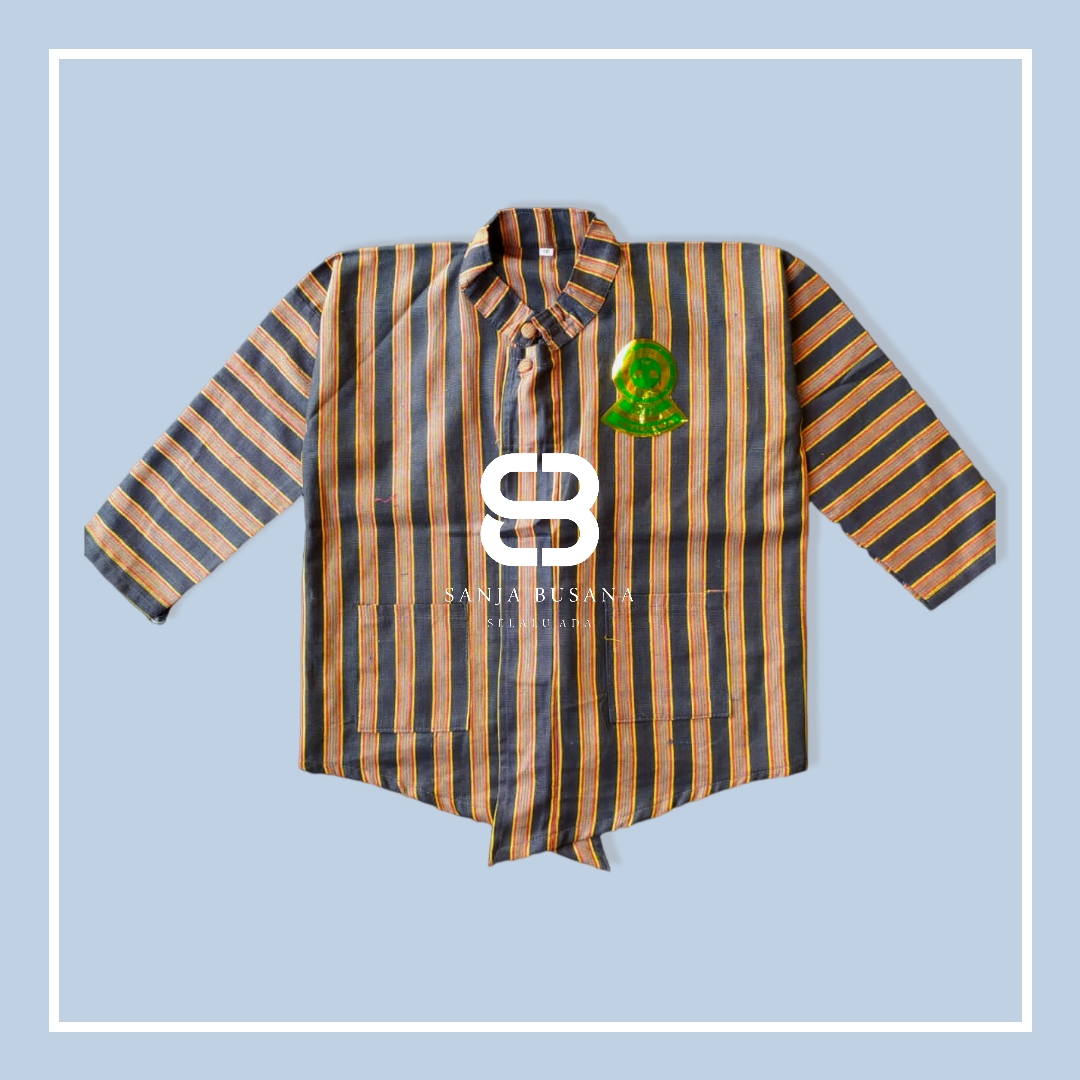 Baju Lurik Tenun Baju Adat Jawa Anak Surjan Lurik Anak | Lazada Indonesia