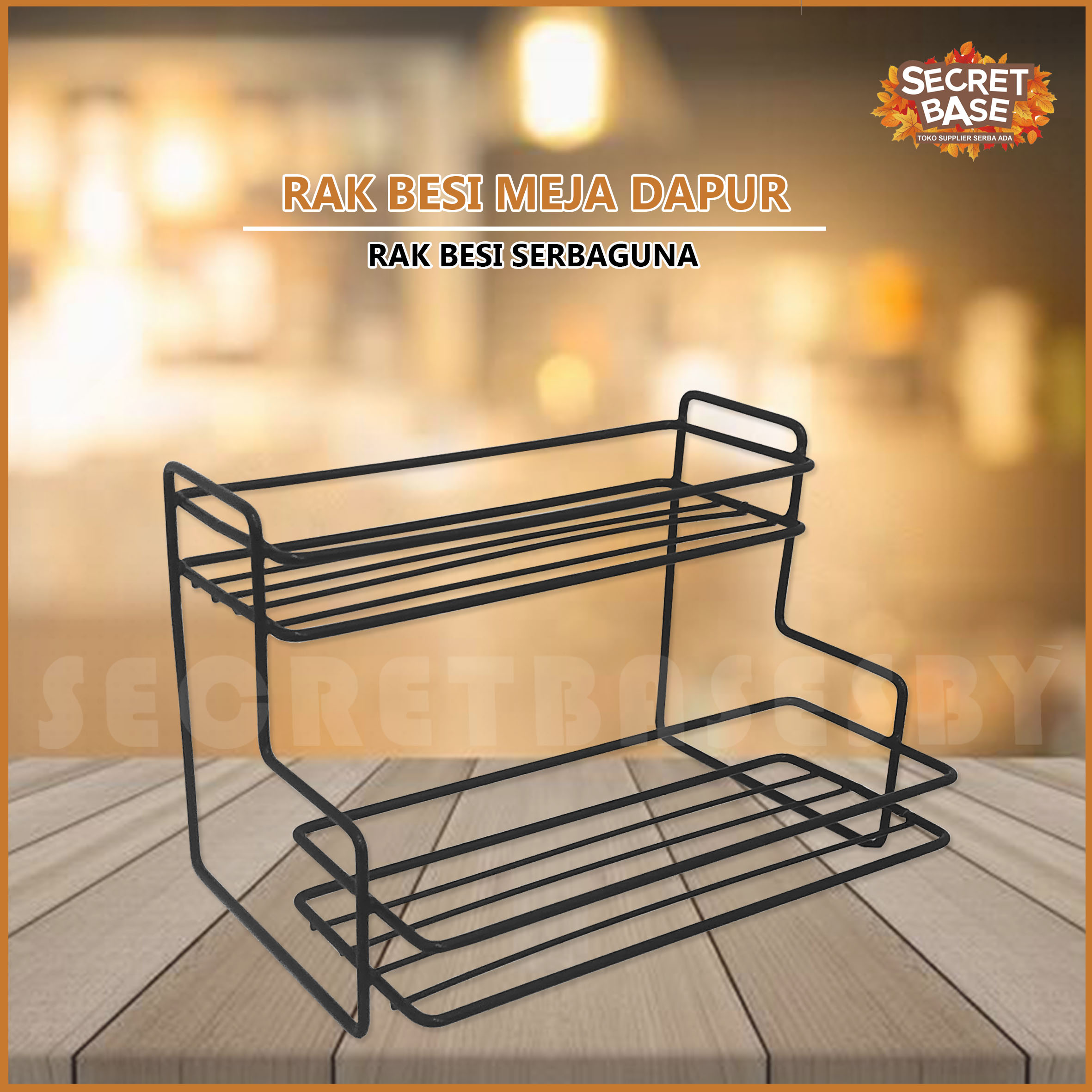 RAK BESI MEJA - Kitchen Set / Rak Bumbu Susun / Rak Besi Serbaguna ...