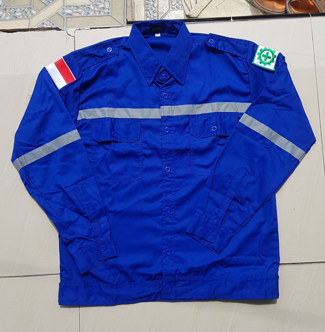 Baju Safety Proyek Welder Las Wearpack Seniman Api Kemeja Kerja Safety ...