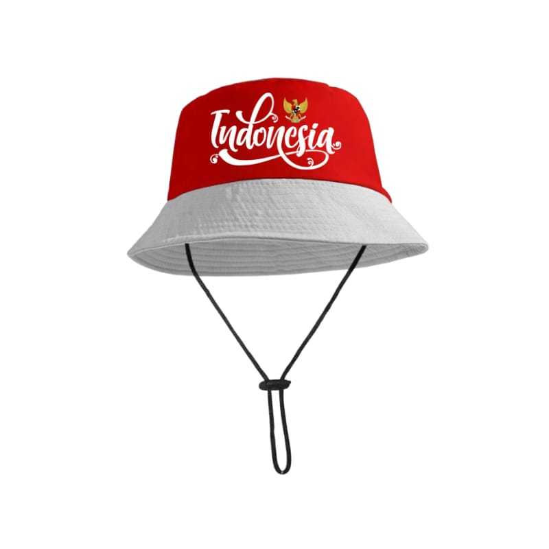 TOPI BUCKET MERAH PUTIH DEWASA DAN ANAK KEMERDEKAAN HUT RI 17 AGUSTUS ...