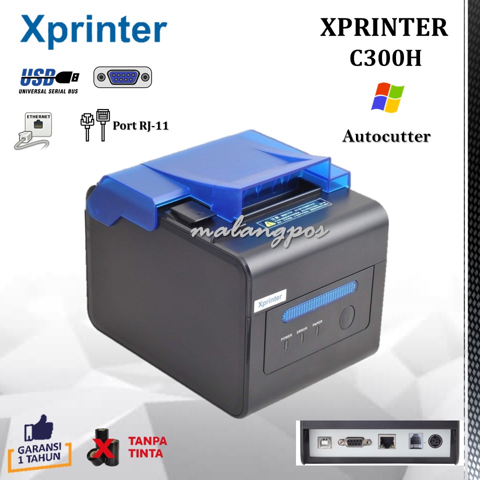 PRINTER DAPUR XPRINTER XP-C300H XP C300H PRINTER 80MM AUTOCUTTER ...