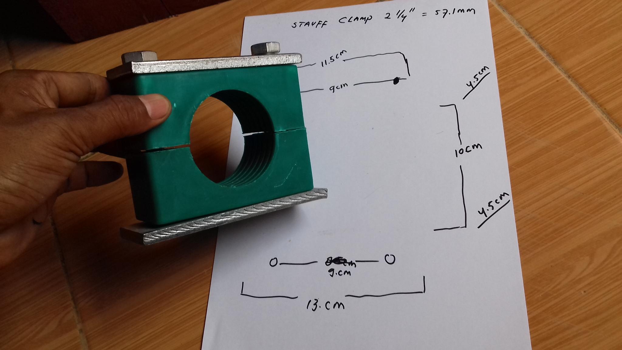 STAUFF Clamp single pipe hidraulic stauff clamp pipa 57mm 2 1/4 inchi ...