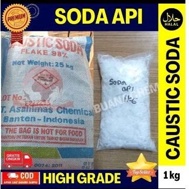 soda api 1 kg / Caustic Soda Flakes Asahi 1 kg | Lazada Indonesia