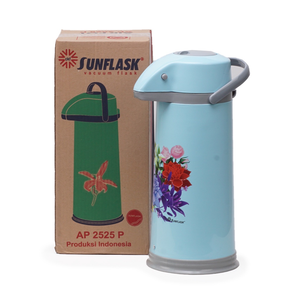 Termos Air Panas Pencet / Pompa 2.5 Liter Sunflask AP 2525 P 2.5 Ltr ...