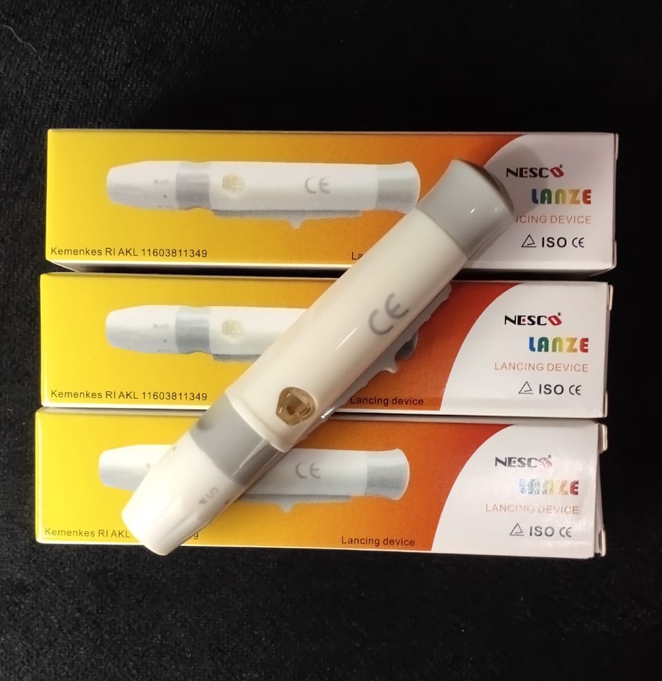 Nesco Lanze Pen Lancet Pen Jarum Auto Click /Alat Tusuk Jarum / Lancing ...