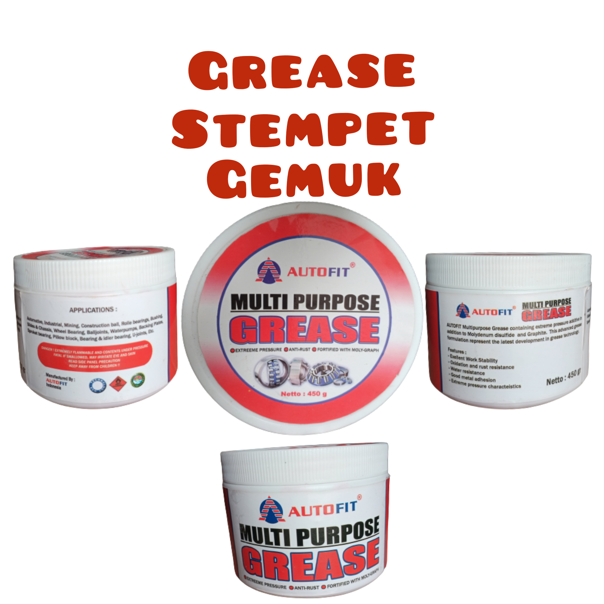 GEMUK STEMPET GREASE MULTI PURPOSE AUTOFIT 450 GRAM | Lazada Indonesia