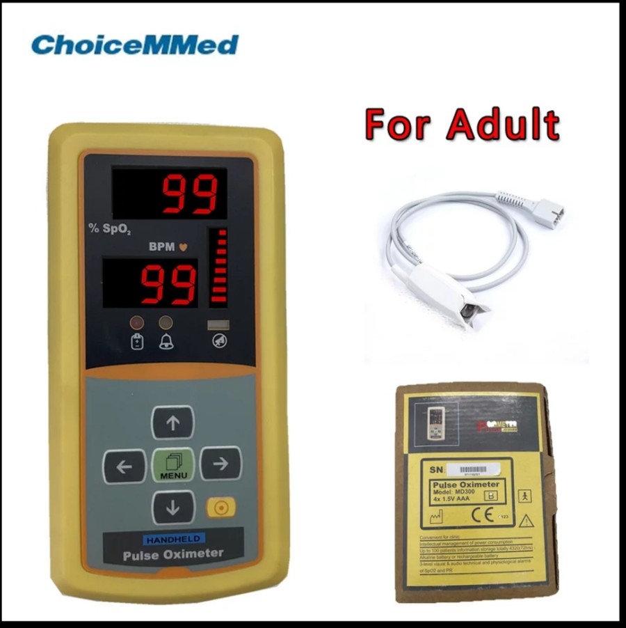 ELERA Handheld Pulse Oximeter Spo2 PR For Adult oximetro ChoiceMMed ...