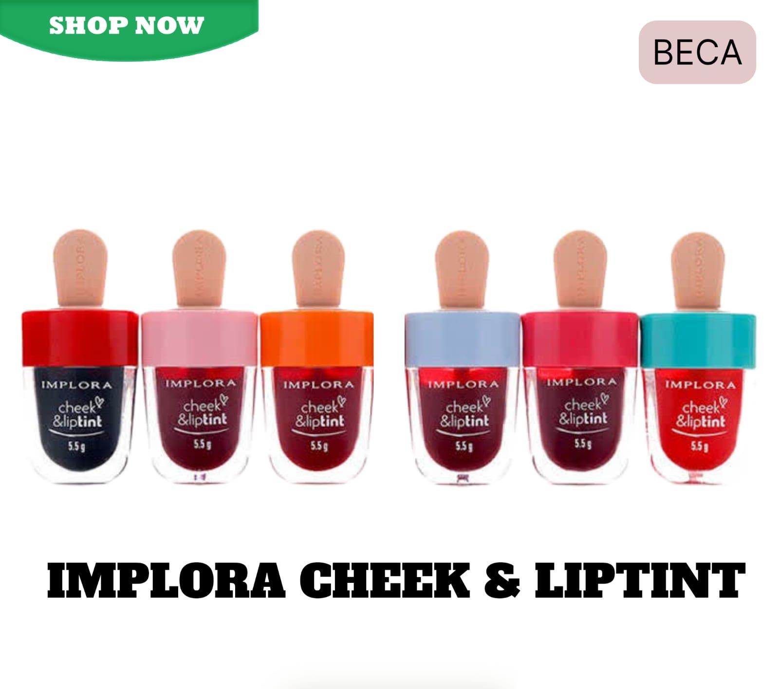Implora Cheek & LipTint 6 Varian Liptint Eskrim Multifulngsi Bisa Untuk Bibir Dan Pipi Sebagai ...