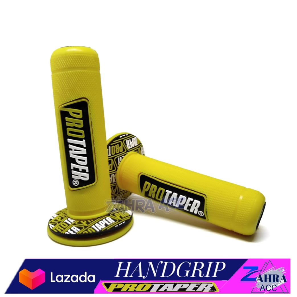 Grip/Handgrip Karet Empuk Model Protaper Untuk Motor -KUNING | Lazada ...