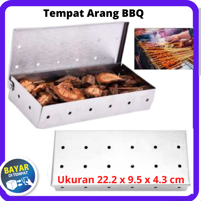 Marege Tempat Bakaran Arang Sate BBQ Ukuran 22.2 x 9.5 x 4.3 cm Bahn ...