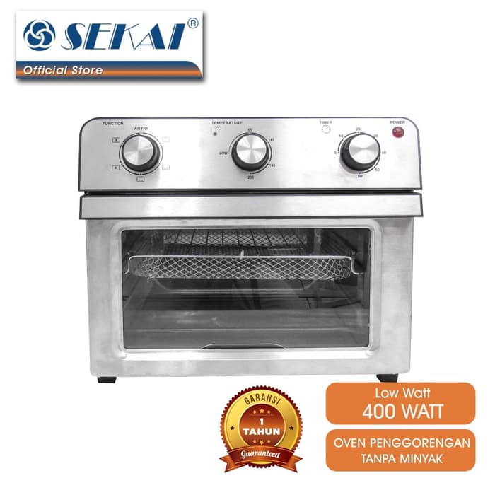 SEKAI Air Fryer 7 in 1 / Oven Listrik Low Watt / Pemanggang Makanan 22L ...
