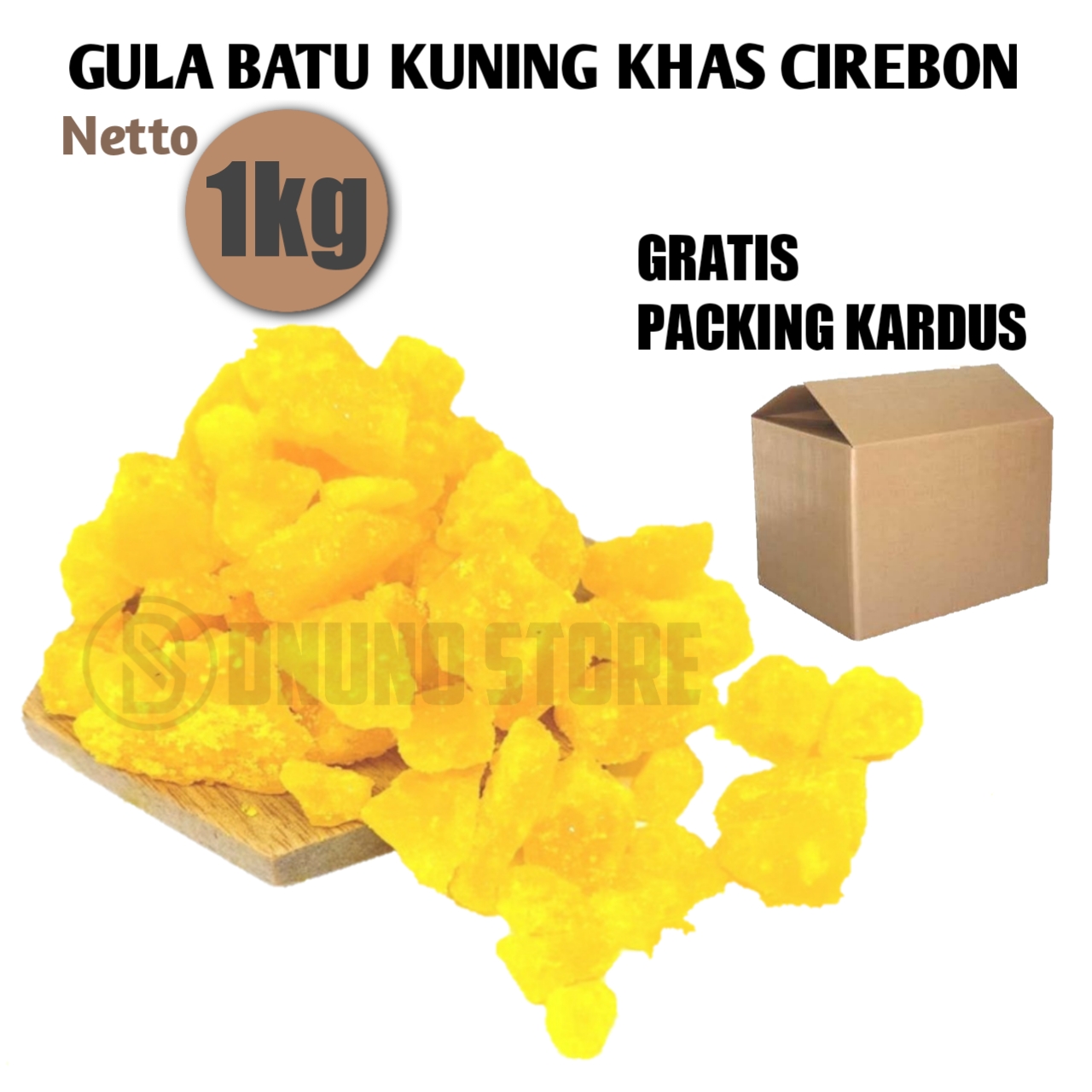 GULA BATU KUNING 1KG / GULA BATU KHAS CIREBON / GULA BATU 1KG / GULA ...