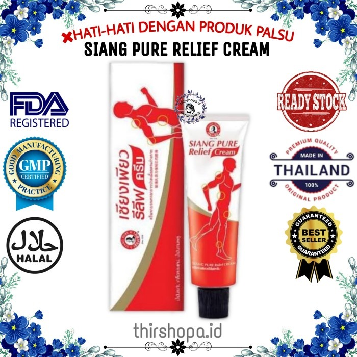 (READY) SIANG PURE RELIEF CREAM 30GR KRIM SALEP NYERI PEGAL OTOT SENDI ...