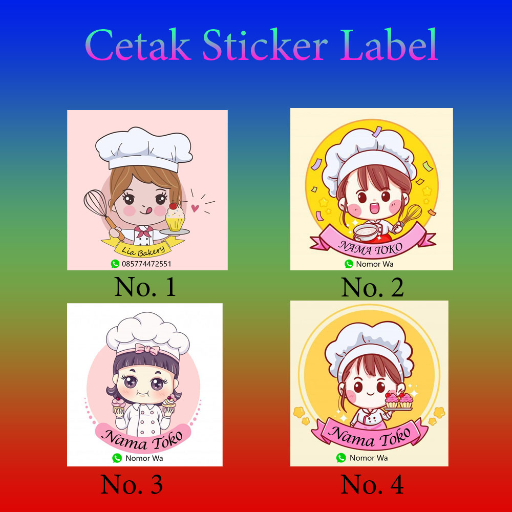 (A24) Cetak sticker chromo Ukuran Kertas A3+ - cetak label kemasan ...