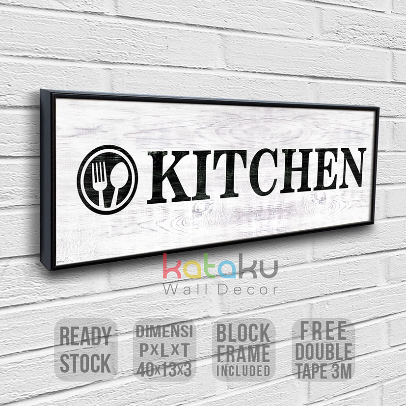 Papan Tanda Tulisan Kitchen Sign Wall Decor Hiasan Dinding Dapur ...
