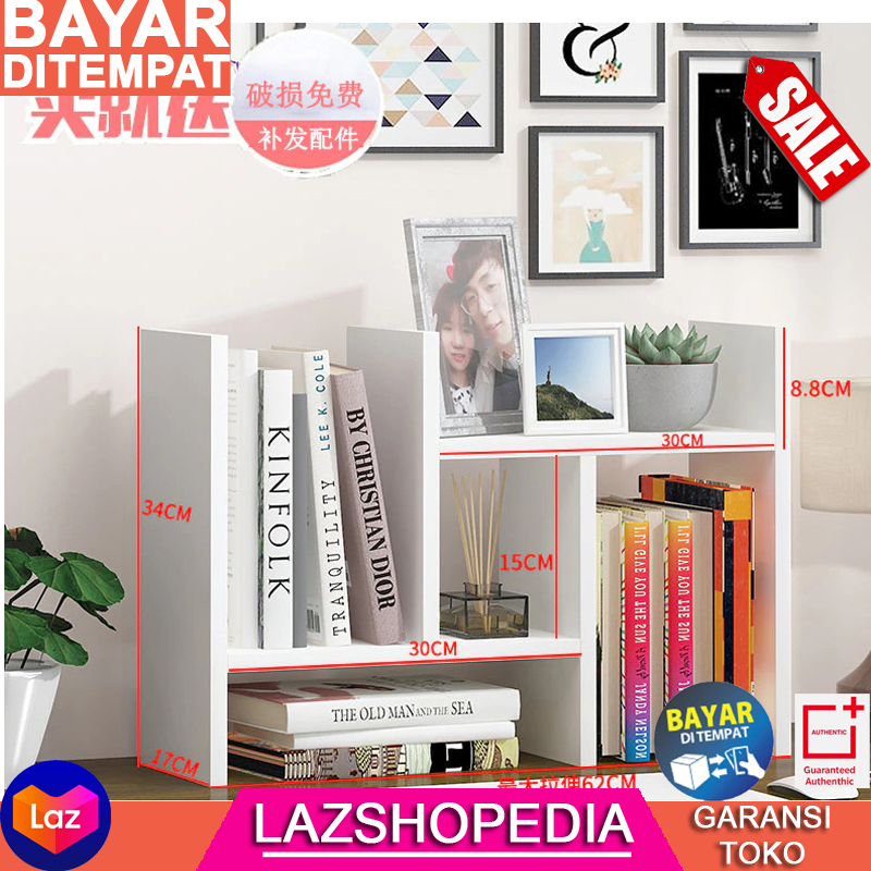 DIY Rak Meja Buku Bookshelf / meja serbaguna / meja portable / meja ...