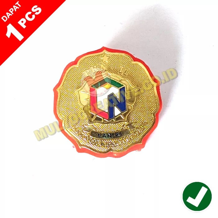 Lencana Logo Lembaga Administrasi Negara Pin LAN RI PKN-II Ukuran 3 Cm ...