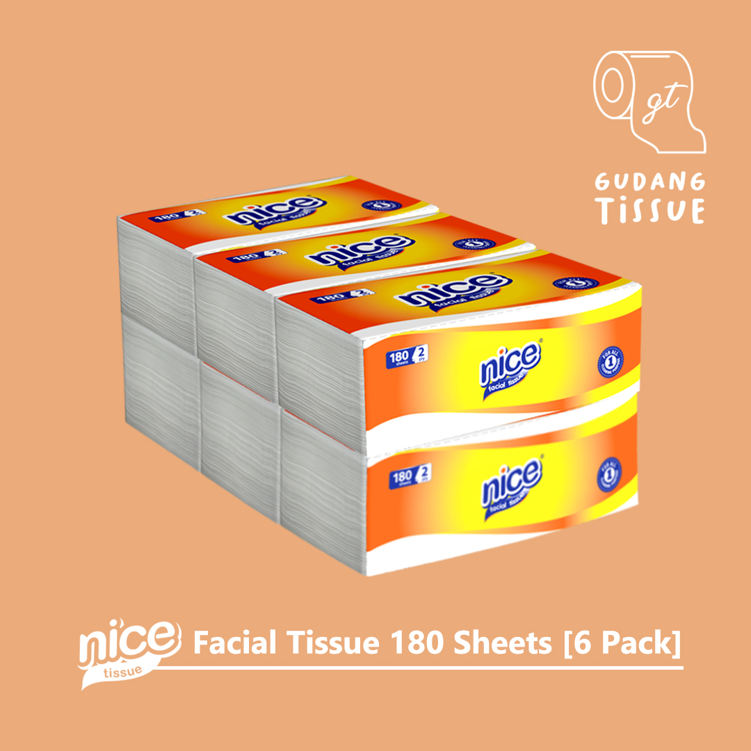 Nice Facial Tissue 180 Sheets 6 Pack | Lazada Indonesia