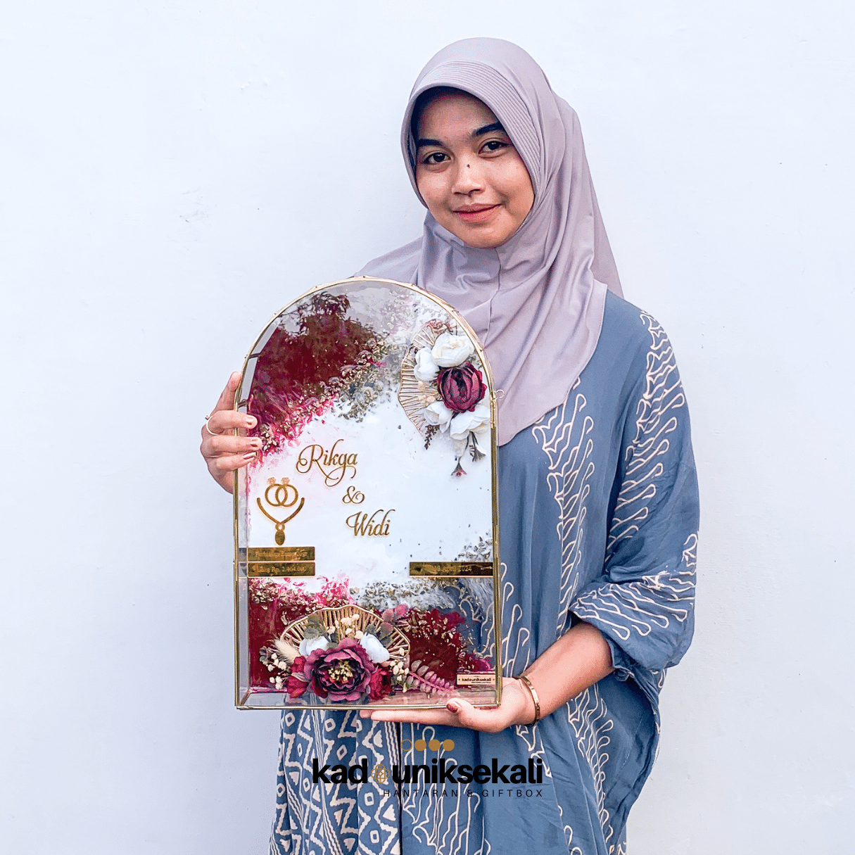 MAHAR RESIN DOME TERARIUM 3D 42X27CM | MAHAR PERNIKAHAN RESIN ANTI ...