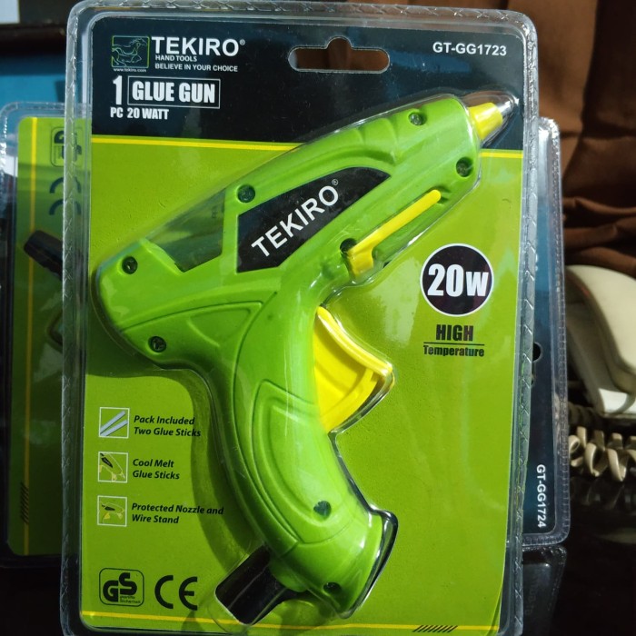 TEKIRO 20 Watt Hot Melt Glue Gun KECIL - Alat Lem Tembak Lilin Bakar ...