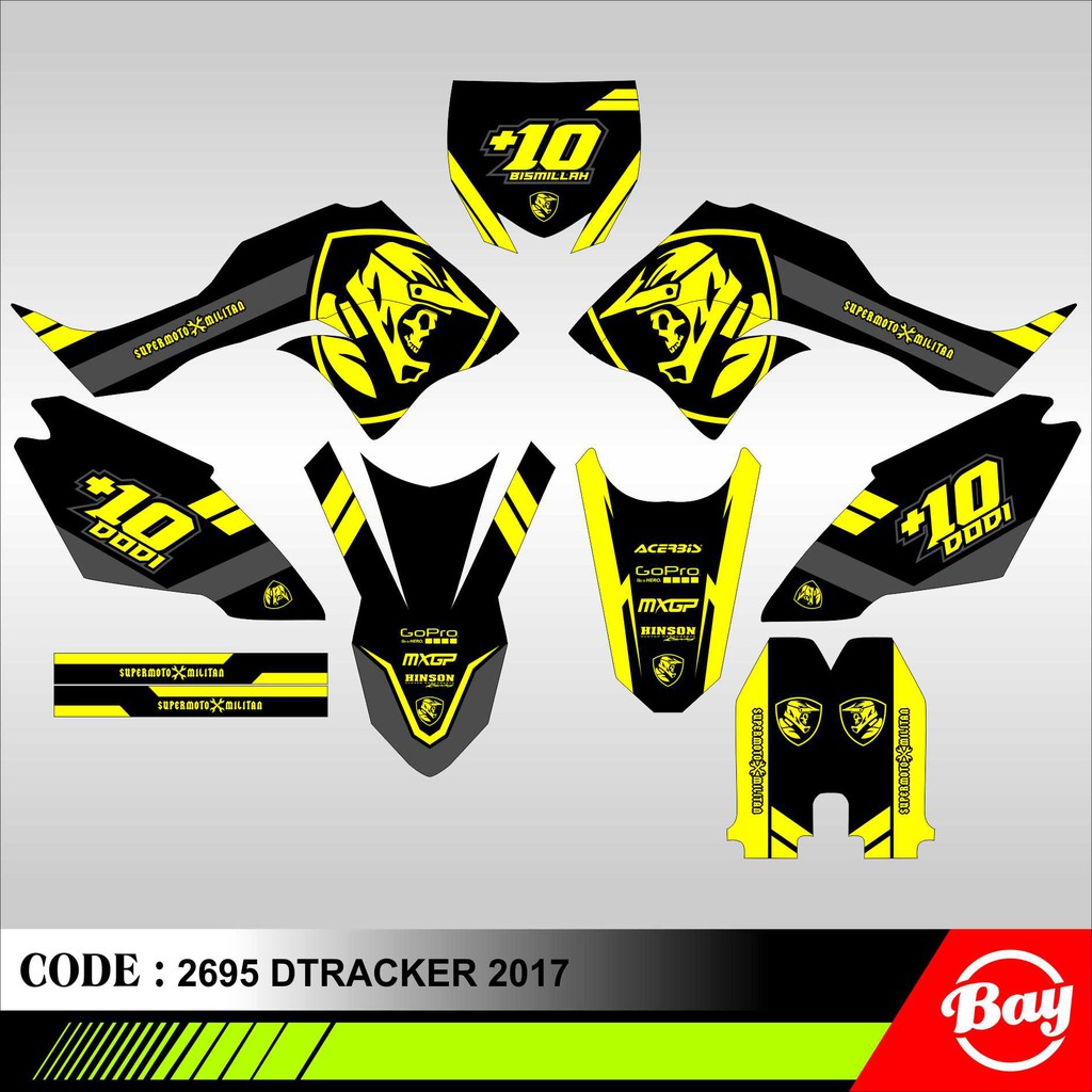 Decal Stiker Motor DTRACKER 150 SE SUPERMOTO | Lazada Indonesia