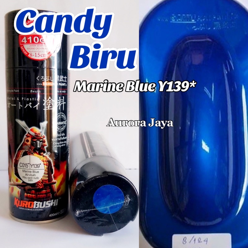Pilox Samurai Marine Blue Y139 Biru Candytone Candy Tone Transparan Cat ...