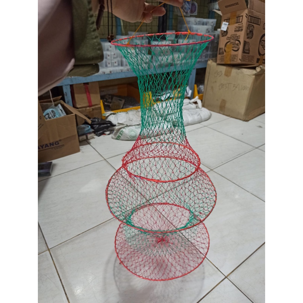 Keramba Ikan KOJA atau KORANG Jerapah Panjang 80cm Rajutan Tambang ...