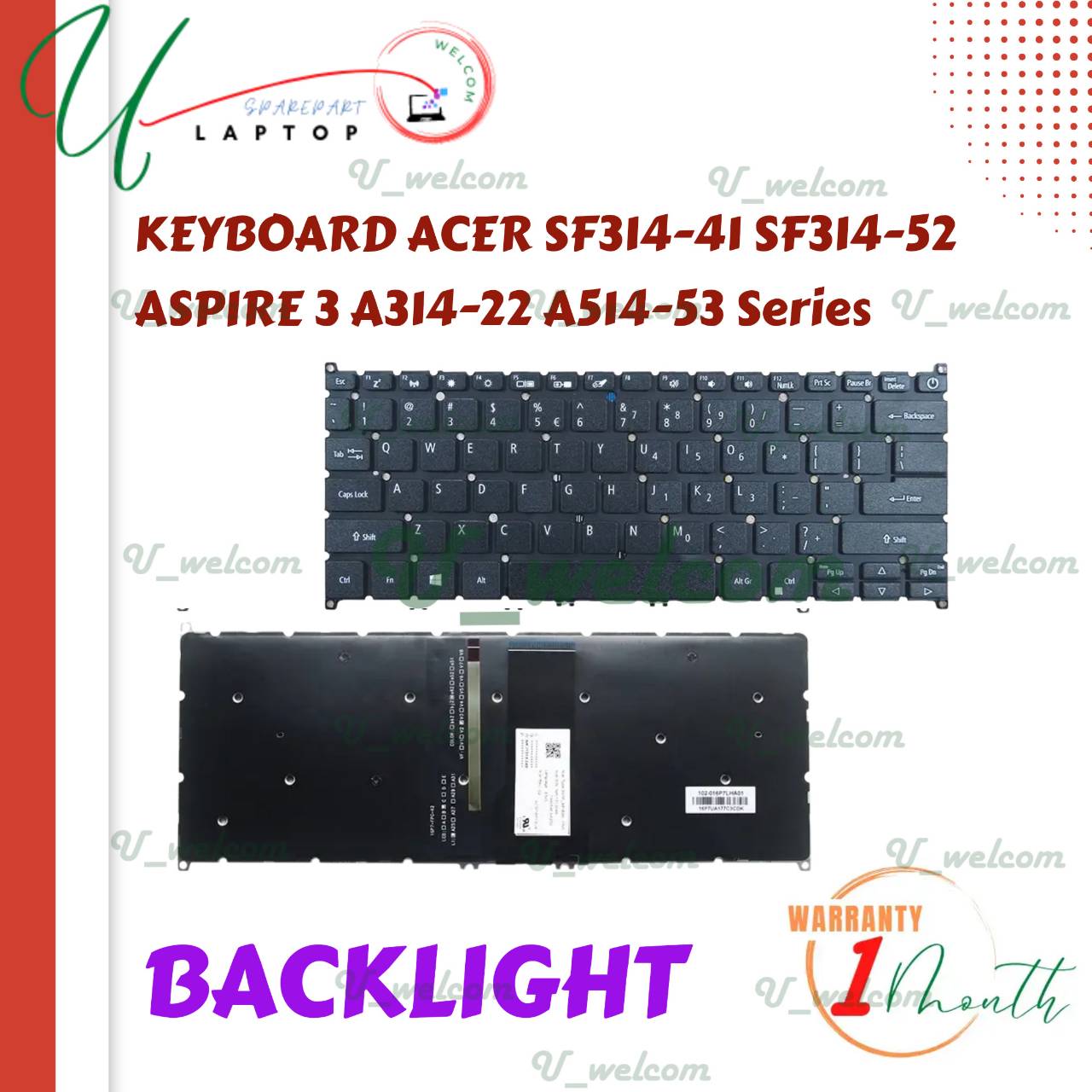 Keyboard Acer Swift 3 SF314-41 SF314-51 SF314-52 SF314-52G SF314-53 ...