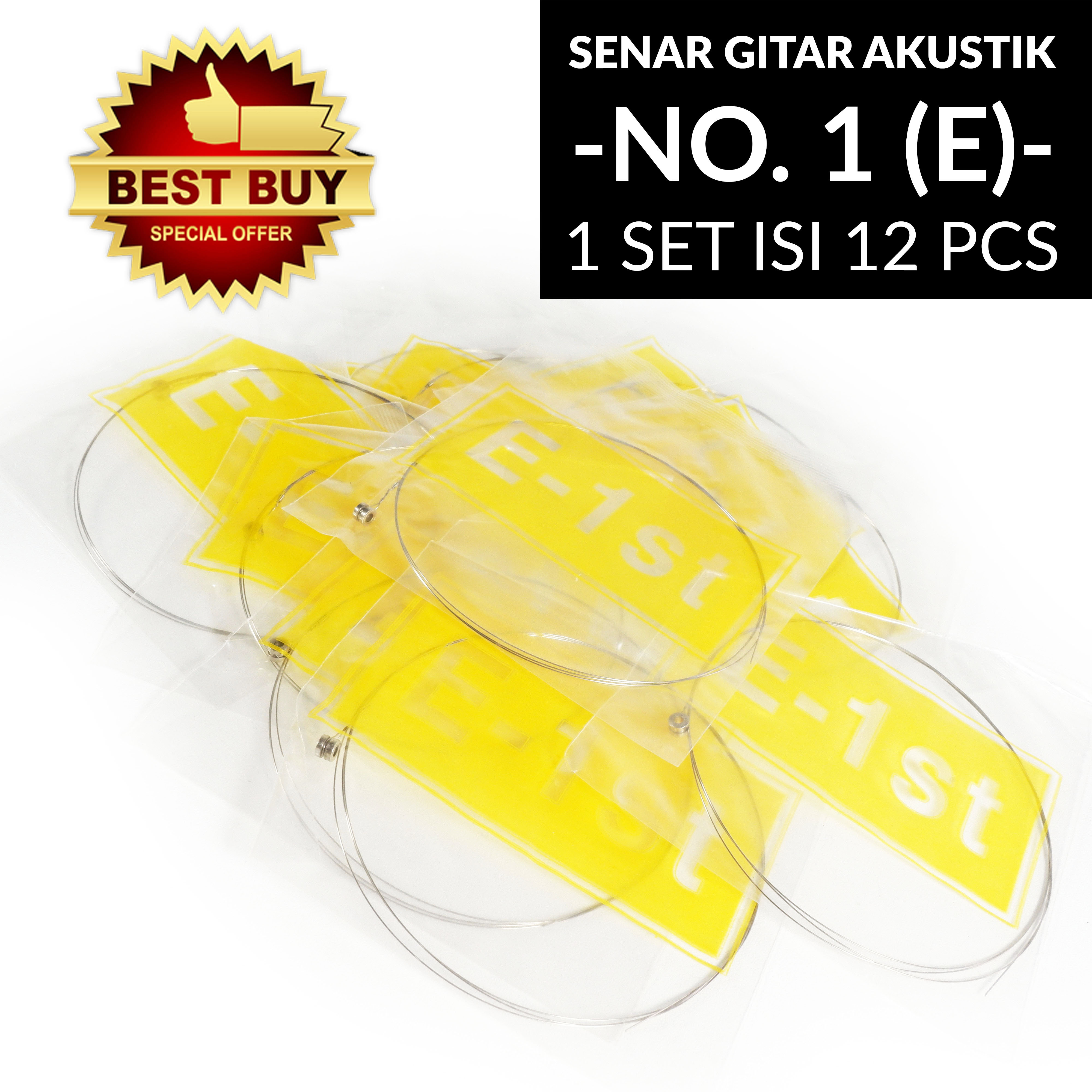 Senar Gitar Akustik No. 1 (E) 012 GAS-101 (ISI 12 PCS) | Lazada Indonesia