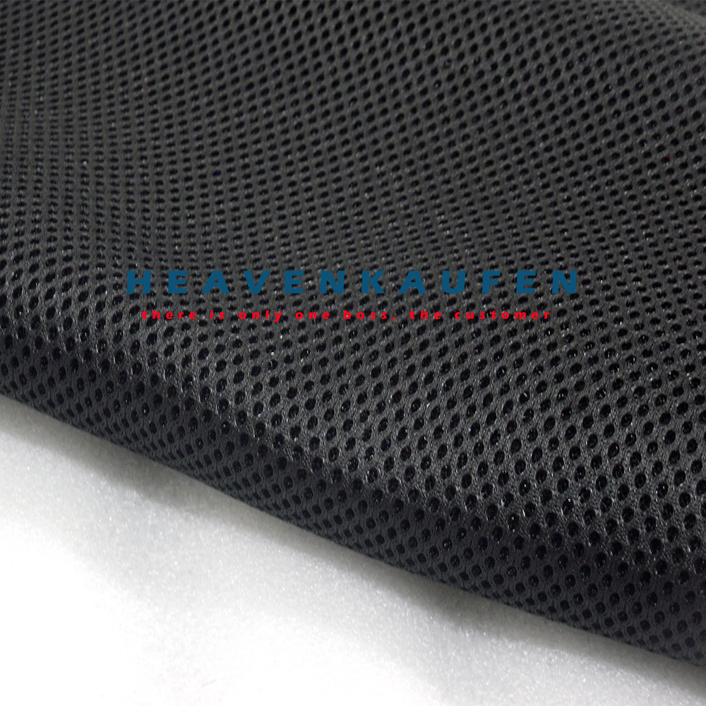 Kain Busa Jaring Double Mesh / Sandwich Mesh Warna Hitam Harga Per ...