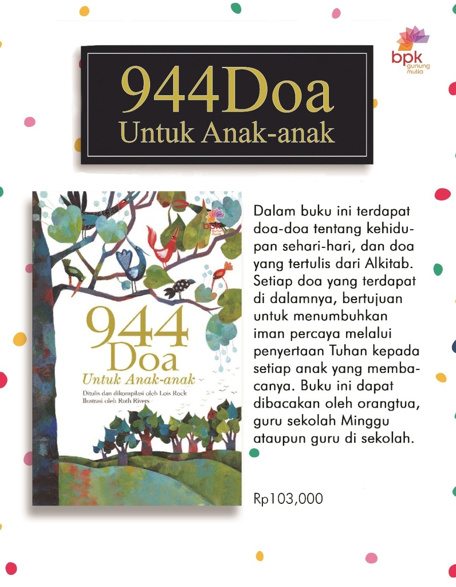 944 Doa Anak Doa Anak Kristen Doa Untuk Anak Anak Lazada Indonesia