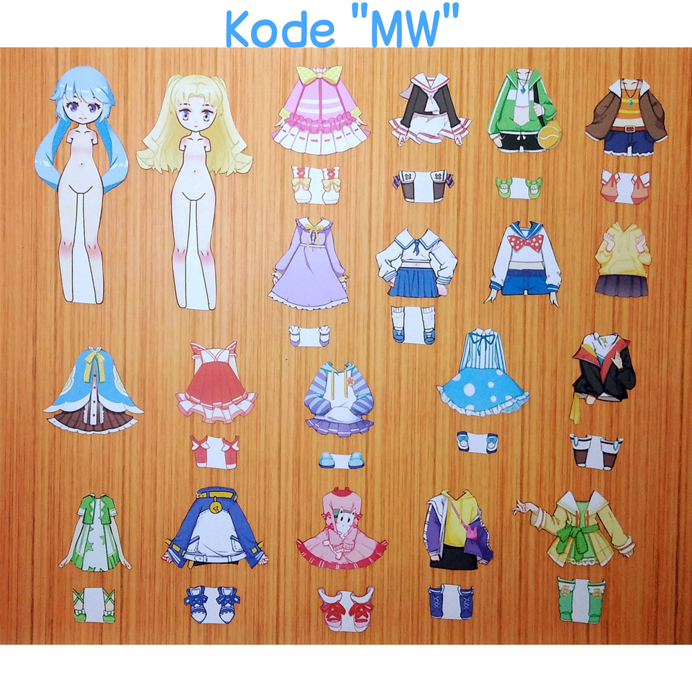 Busy Page Bp Bpan Orang Mainan Anak Edukasi Paper Doll Bongkar Pasang ...