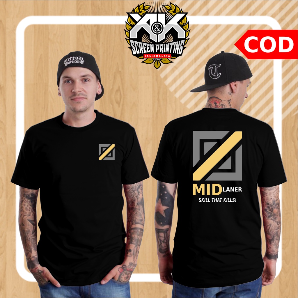 KAOS ML MLBB ALL ROLE JUNGLER GOLD EXP MID ROAMER BAJU MLBB | Lazada ...