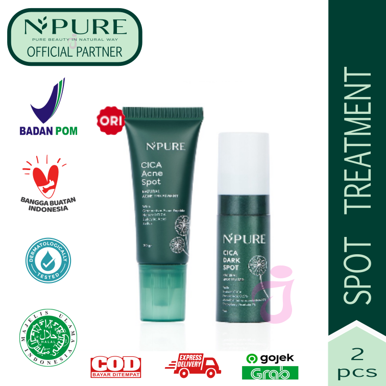 NPURE SPOT TREATMENT ACNE SPOT + DARK SPOT Package - Paket obat jerawat ...