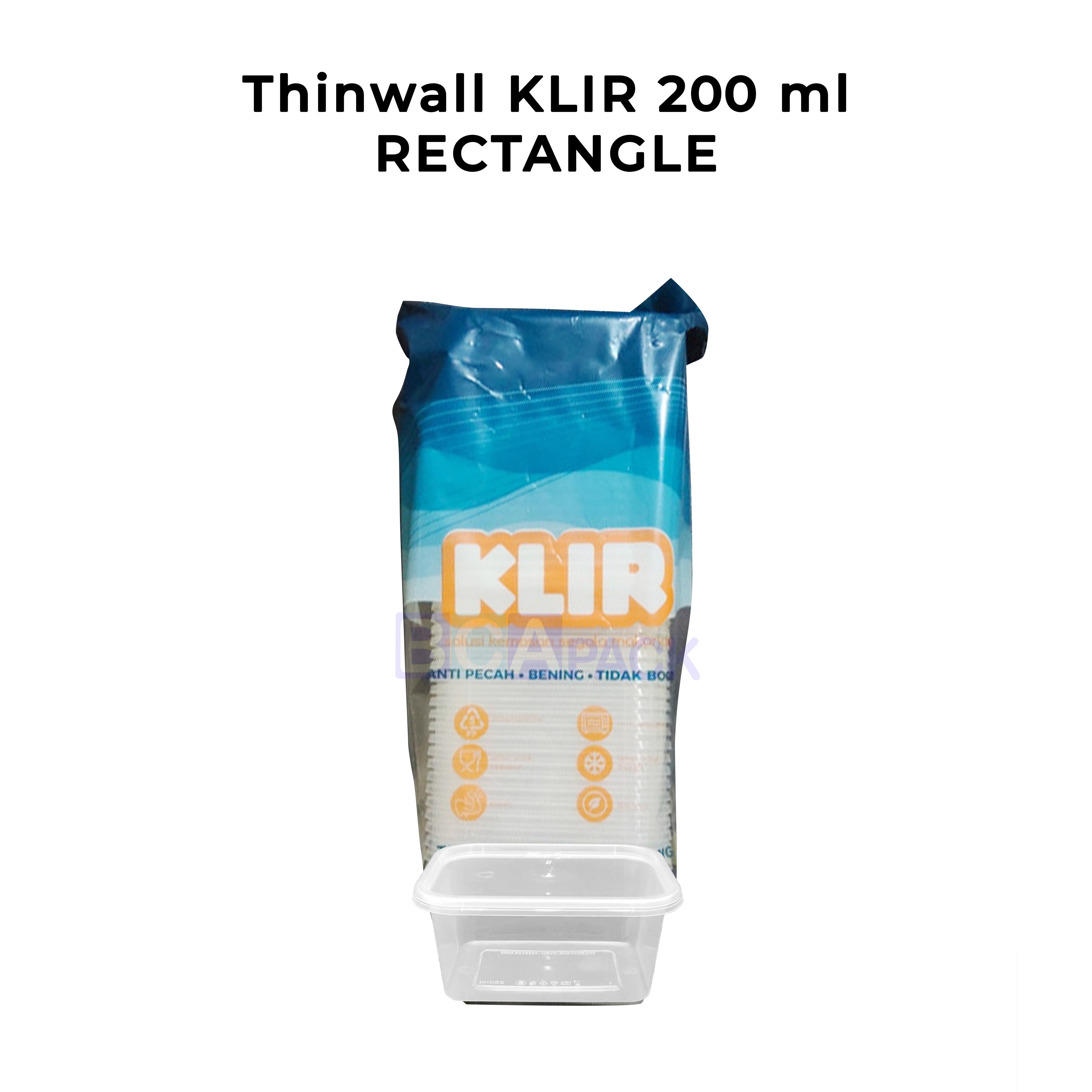 Thinwall Klir 200 Ml Rectangle Isi 25 Set Lazada Indonesia