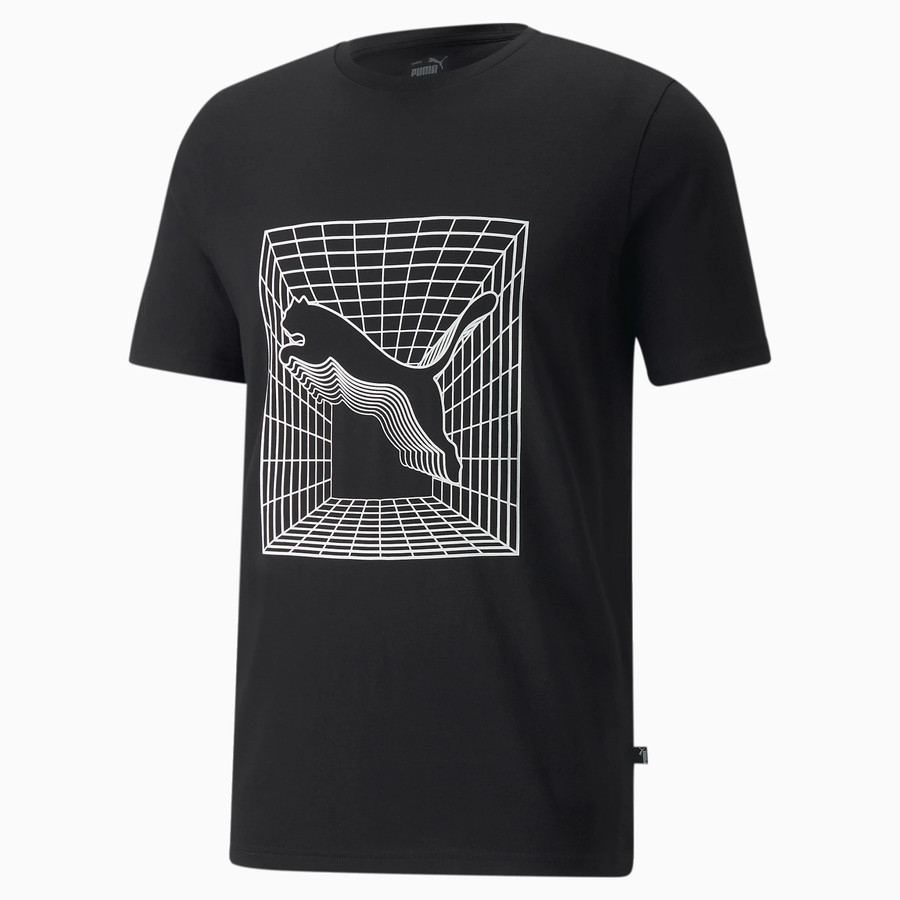 Puma Kaos Olahraga Mens PUMA Cat Graphic T-Shirt - 84856301 - Puma ...
