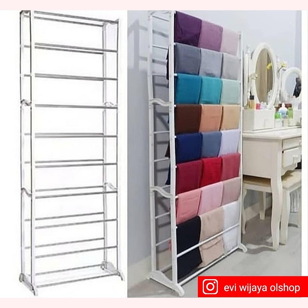 RAK SERBAGUNA/RAK AMAZING Kardus Coklat / Rak Amazing / Rak Jilbab/Rak ...