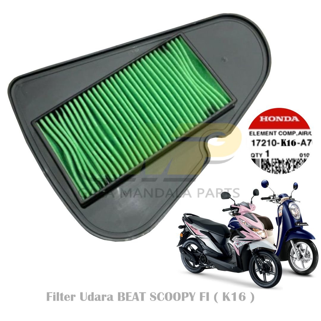 Saringan Filter Udara Beat FI Esp Original AHM K16 Part Motor Matic ...