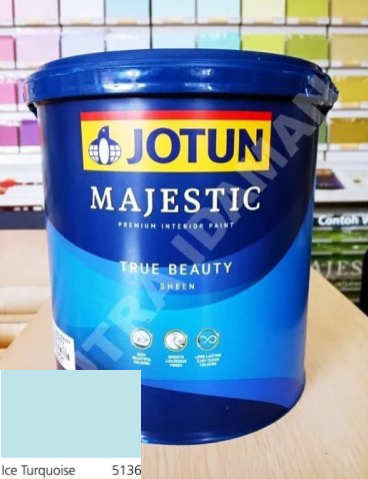 Cat Jotun Majestic True Beauty Sheen / Ice Turquoise 5136 | Lazada ...