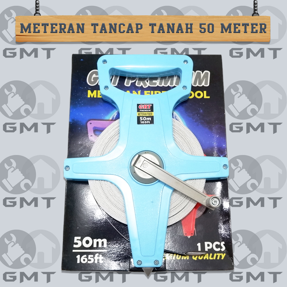 Meteran Jalan 50mtr-Meteran Tancap Type T Meteran Tanah | Lazada Indonesia