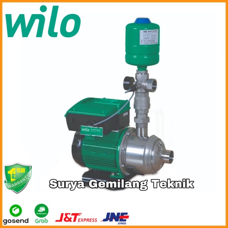 Mesin Pompa Pendorong Booster Pump Inverter Wilo MHIKE-803 EA | Lazada ...