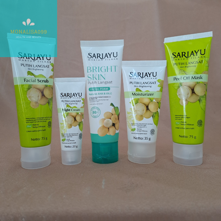 Sariayu Putih Langsat Series/Paket 5in1 Sari Ayu Putih Langsat/Paket Sari Ayu 5 in 1 Putih ...