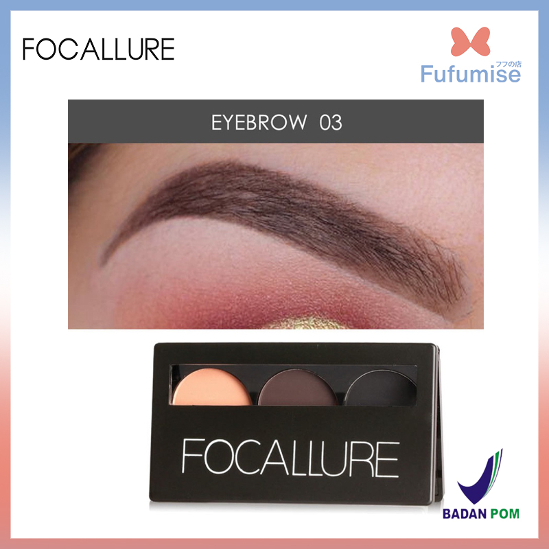FOCALLURE Brow Powder FA04 | Eyebrow Kit | 3 Colors Eyebrow Powder ...