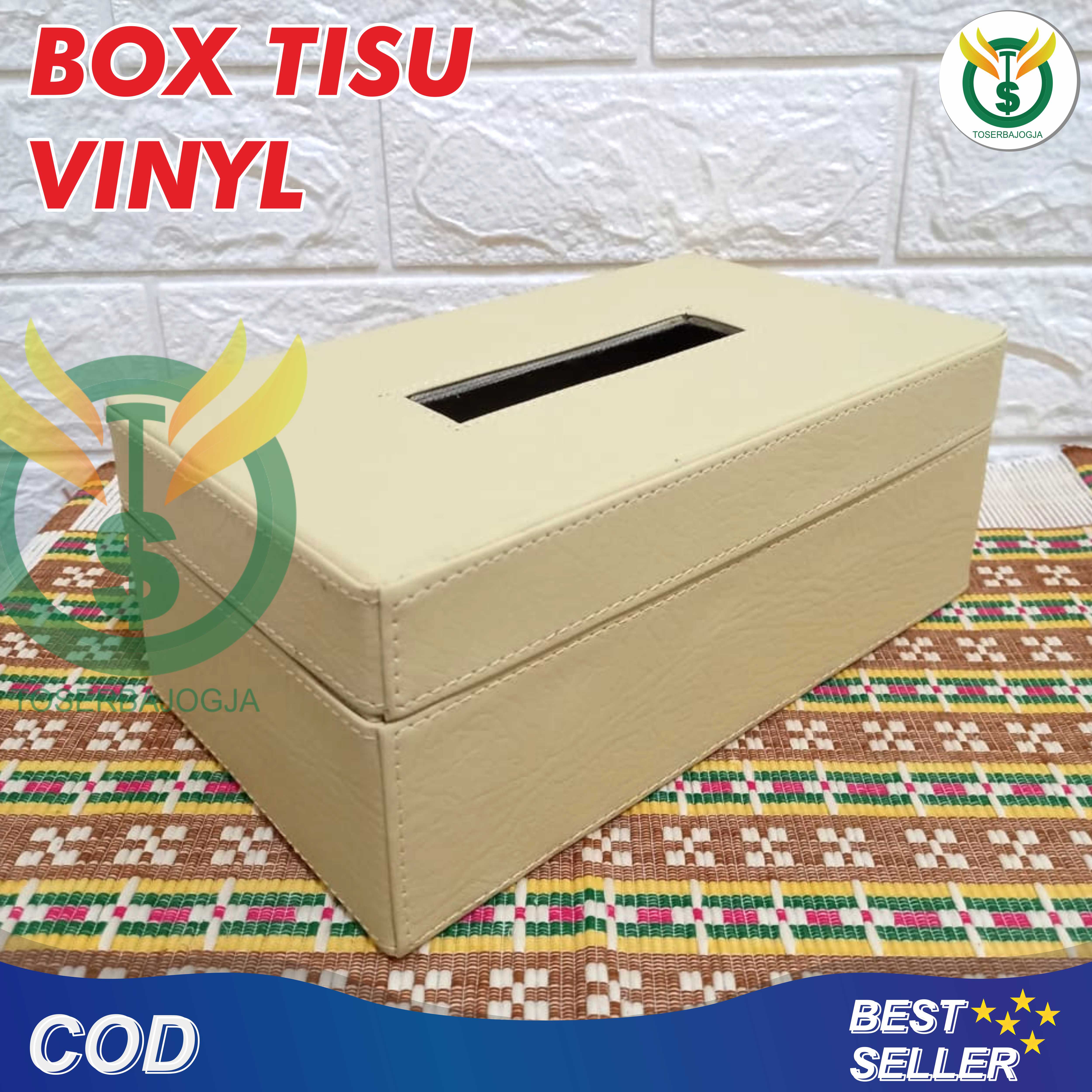 Kotak Tisu Tempat Tissue Box Tisu Vinyl Kulit Sintetis Ukuran Besar ...