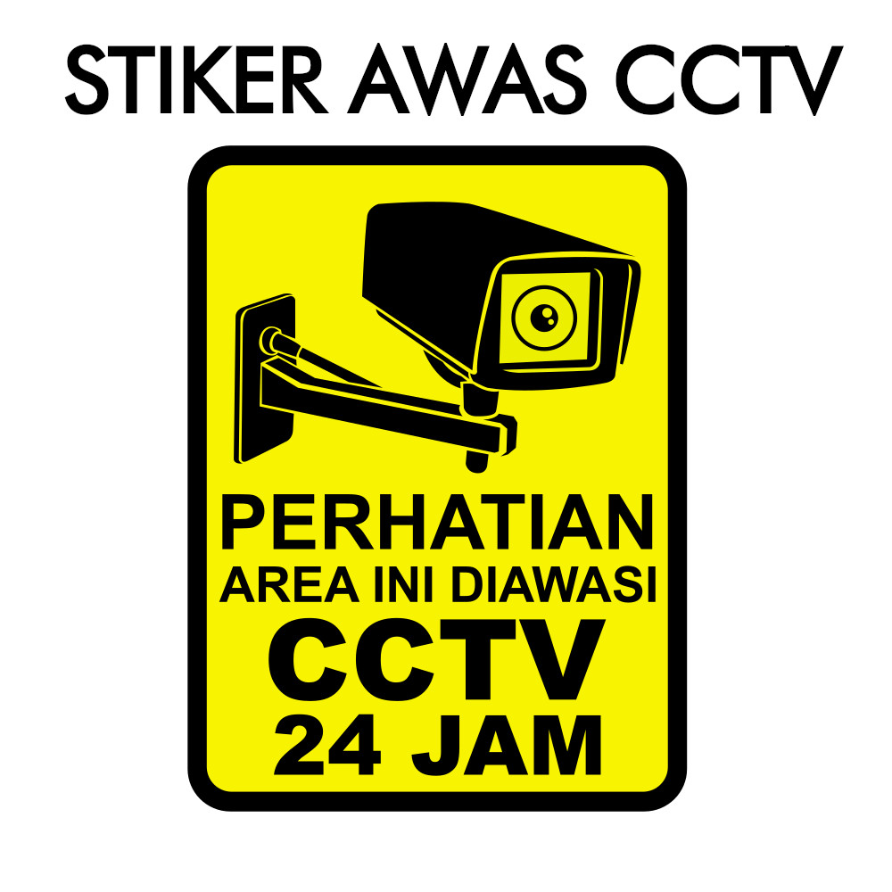 Stiker CCTV Rumah Sticker Awas CCTV | Lazada Indonesia