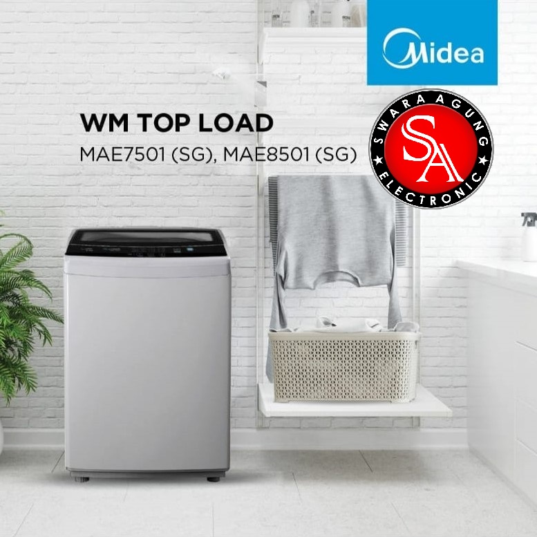 Mesin Cuci Top Loading 7.5 Kg MIDEA Type : MAE7501 - Tub Clean ( MEDAN ...