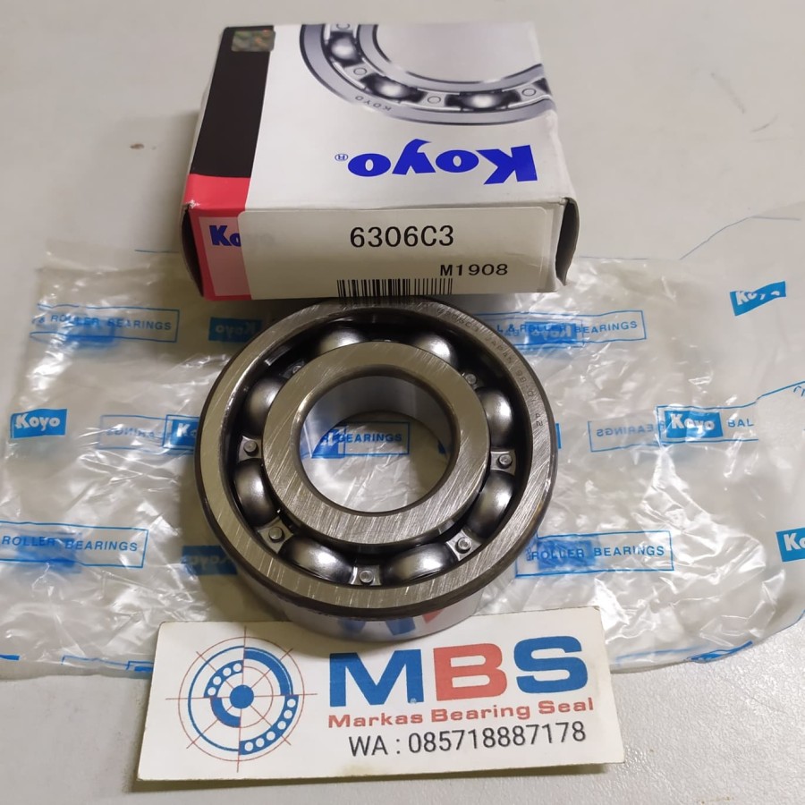 BEARING KRUK AS 6306 C3 MERK KOYO ASLI JAPAN 6306C3 | Lazada Indonesia